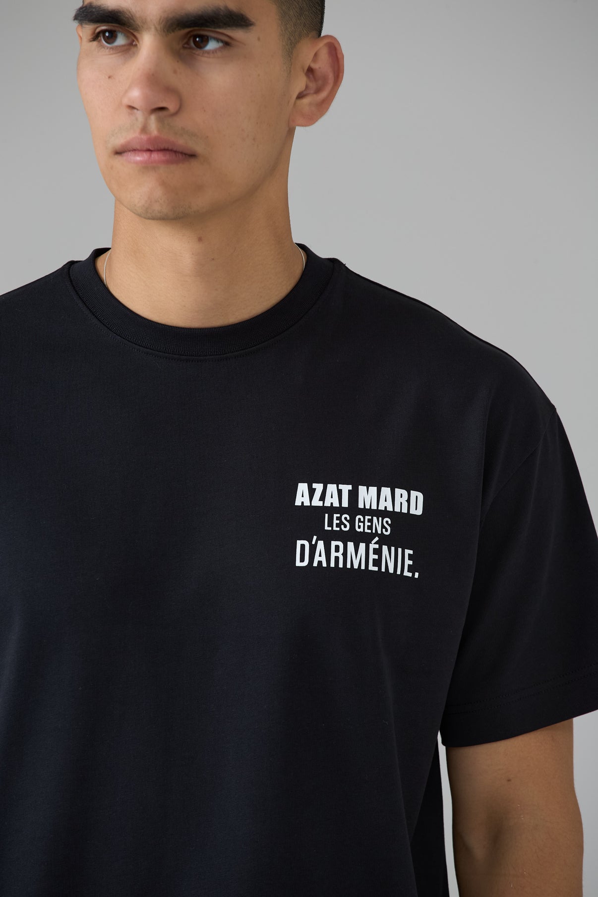 LES GENS BLACK/WHITE T-SHIRT – Azat Mard