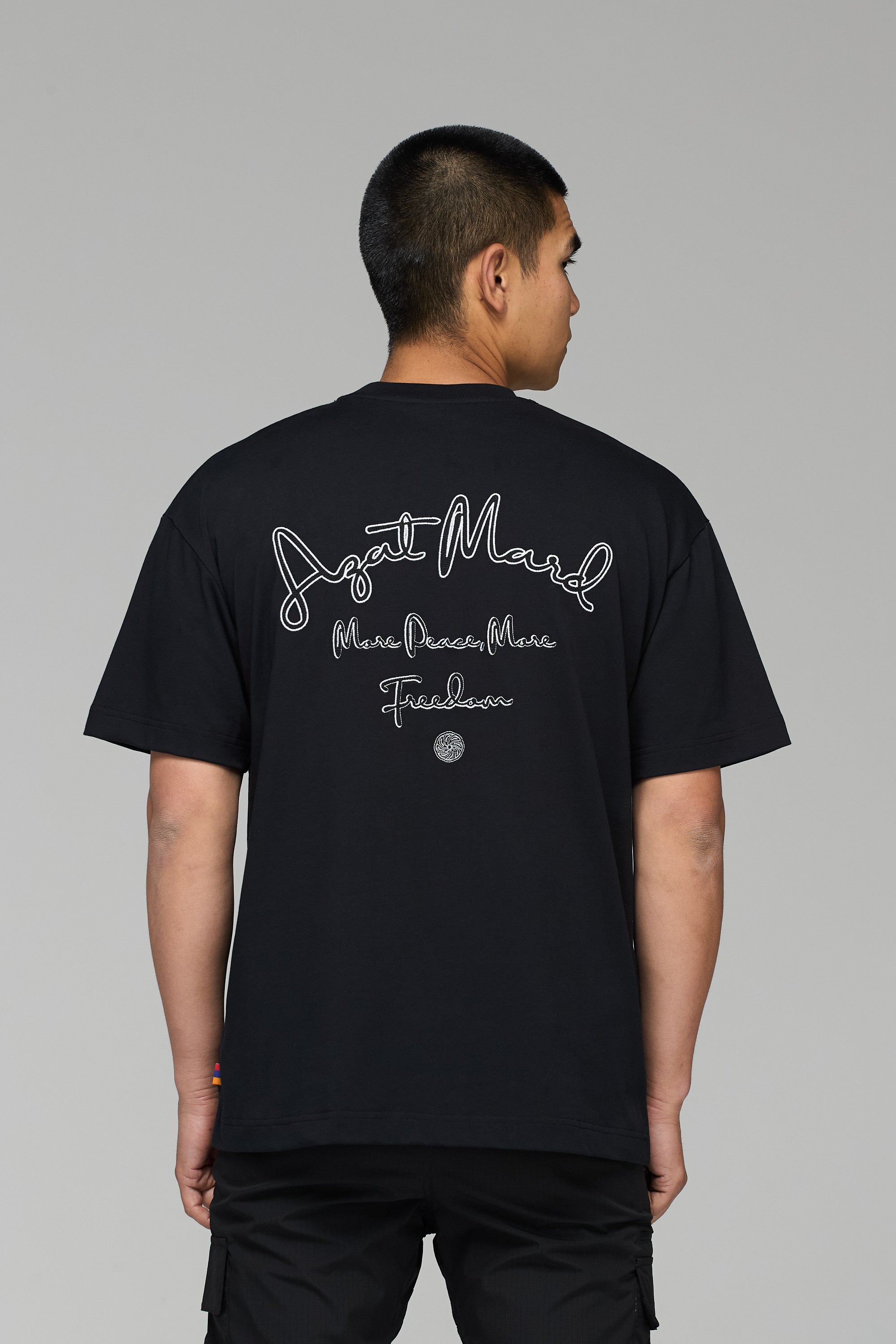 MORE PEACE, MORE FREEDOM BLACK T-SHIRT | Azat Mard